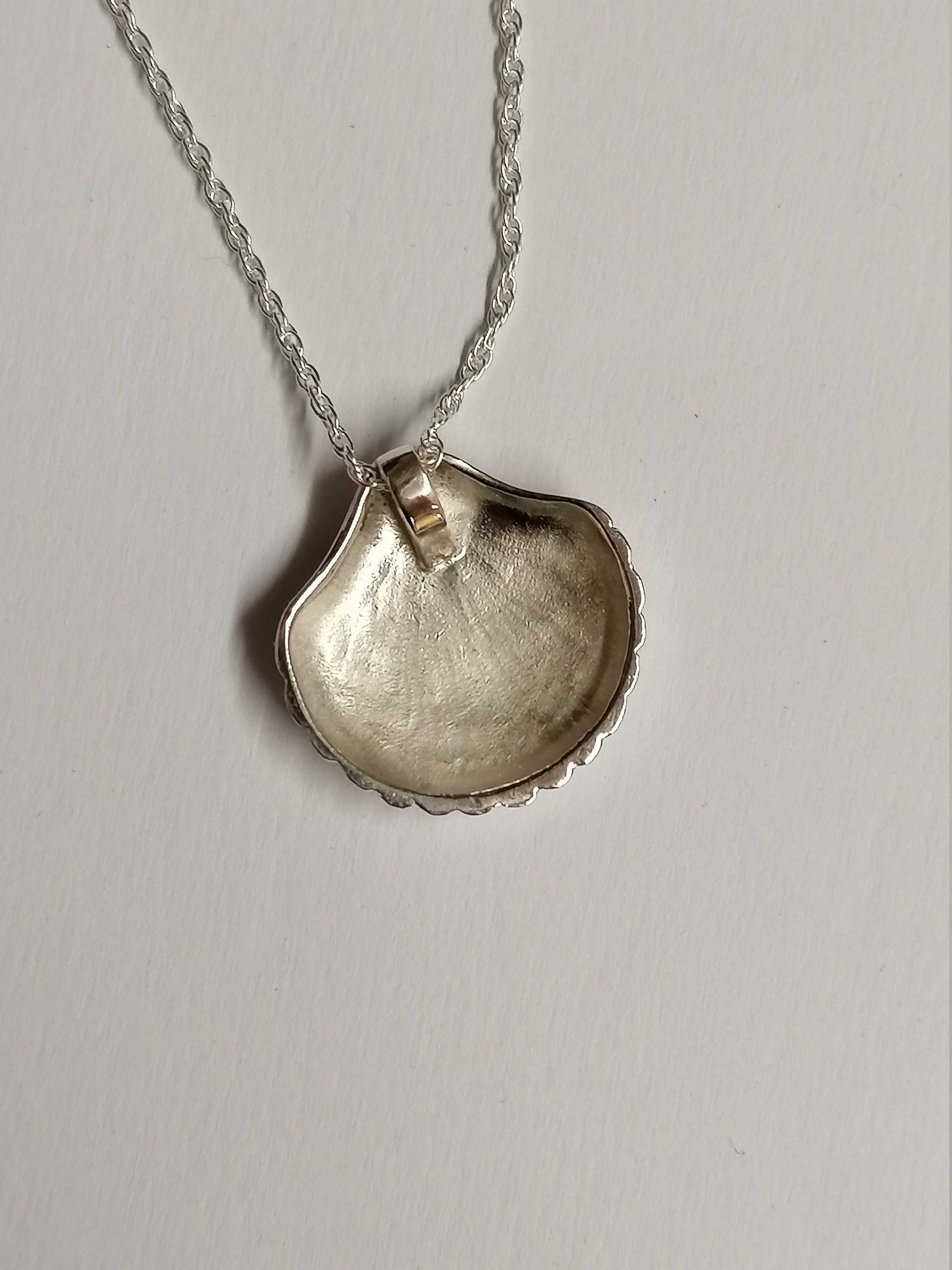 Sea Shell Pendant Made From Silver - Etsy