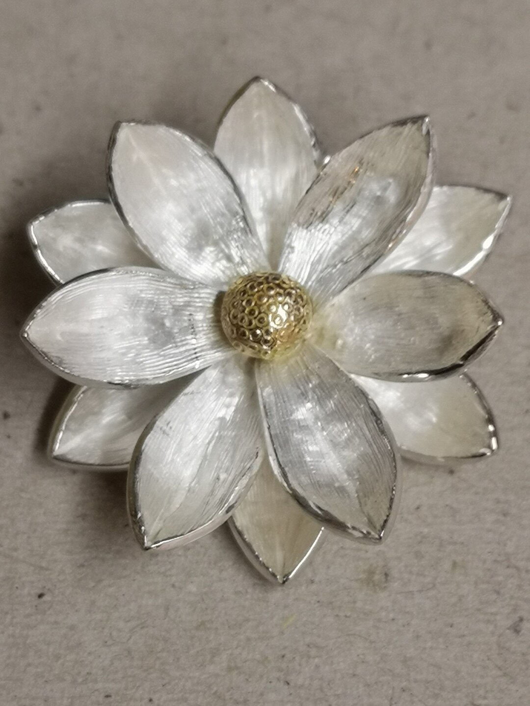 Lotus Pin Hand Made From Sterling Silver - Etsy