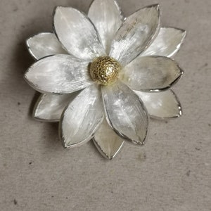 Lotus Pin Hand Made From Sterling Silver and 9ct Yellow Gold - Etsy