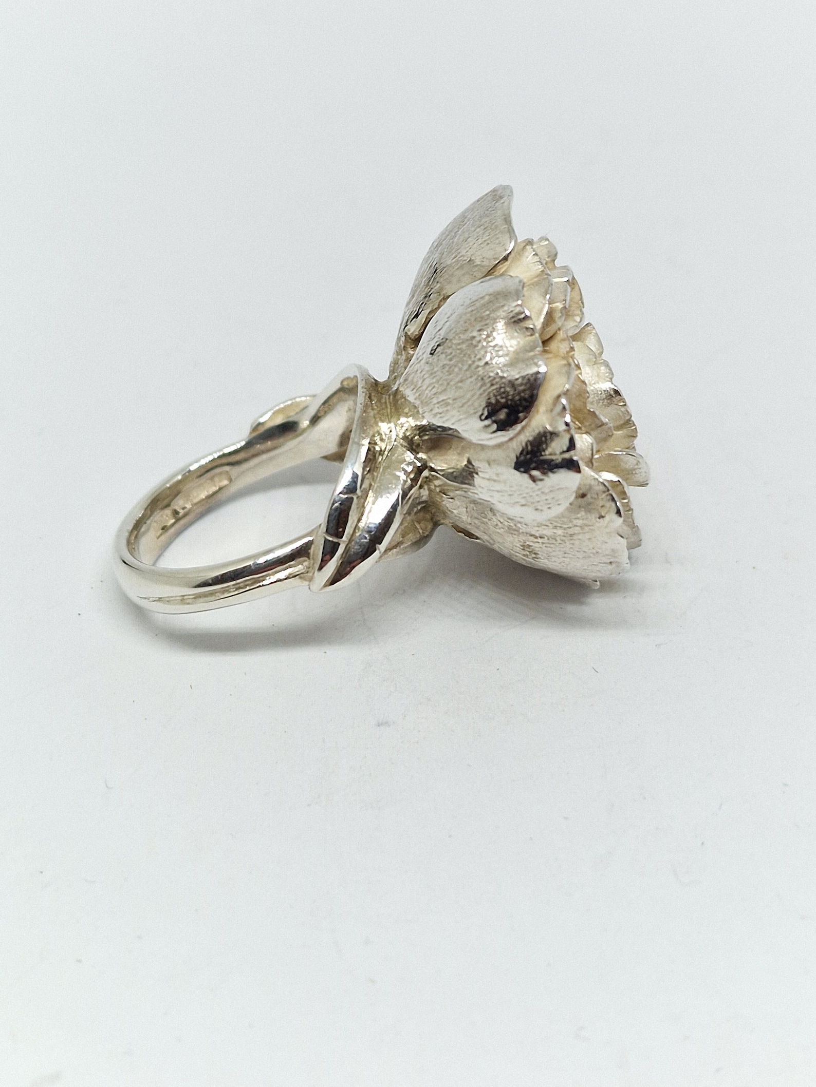 Flower Ring, Carnation Ring Hand Made From Sterling Silver - Etsy