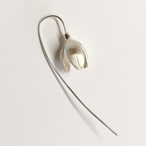 Snowdrop Pin Hand Made From Silver - Etsy