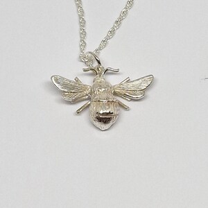 Bee, Bumblebee Pendant Hand Made From Sterling Silver - Etsy