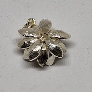 Lotus Pin Hand Made From Sterling Silver and 9ct Yellow Gold - Etsy