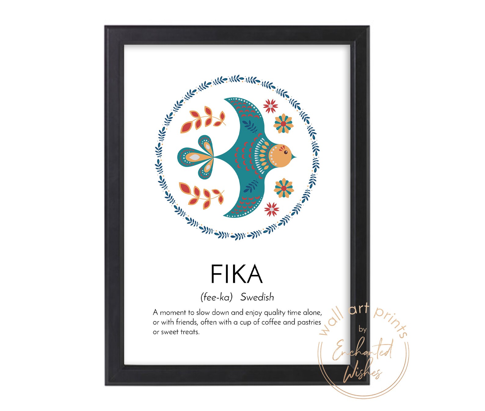 Scandinavian Word Definition Prints Set of 4 Nordic Wall Art - Etsy