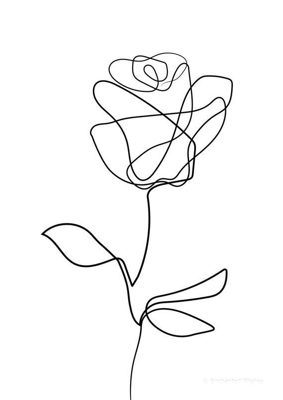 Abstract Line Drawings Of Flowers at Daniel Epperson blog