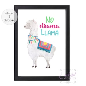 No Drama Llama Print Llama Wall Art Llama Decor Llama Quote - Etsy