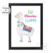 No Drama Llama Print Llama Wall Art Llama Decor Llama Quote - Etsy