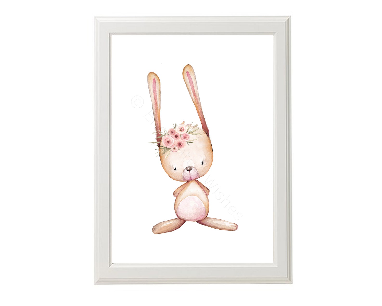 Boho Woodland Animals Set of 4 Prints Boho Floral Animals - Etsy