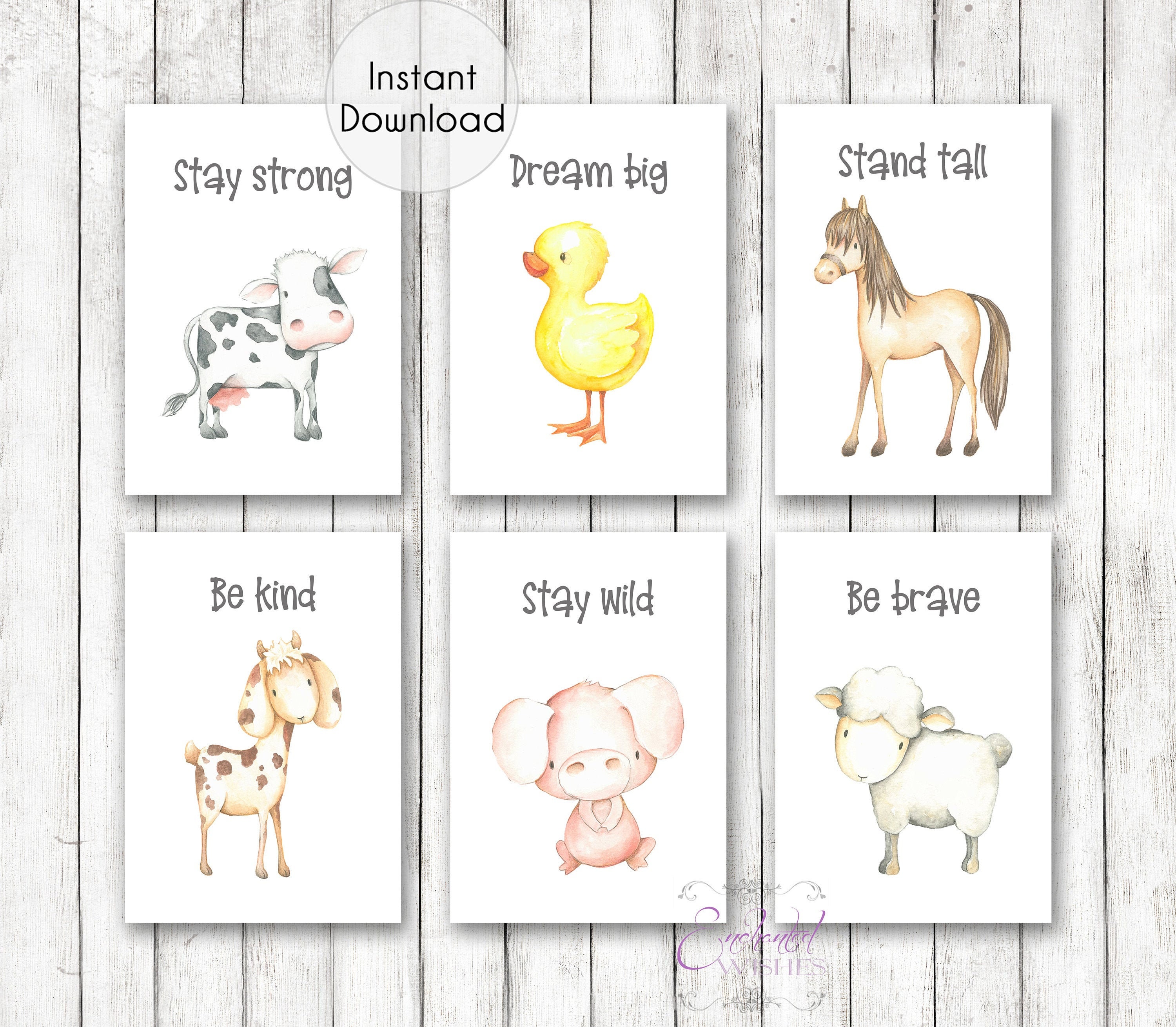 Farm Animals Baby Card Sayings