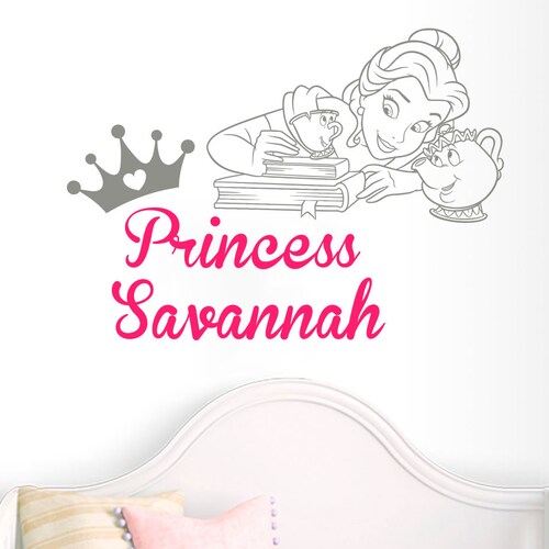 Princess Carriage Wall Decal Personalized Name Girls Bedroom | Etsy