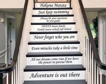Stair Decals Quotes Stairway Decals Quote in This House We - Etsy