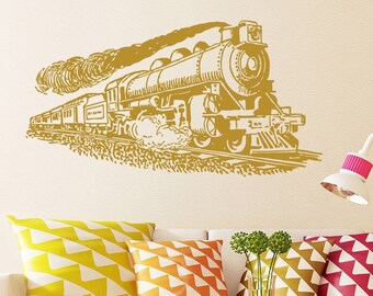 Train Wall Decal - Etsy