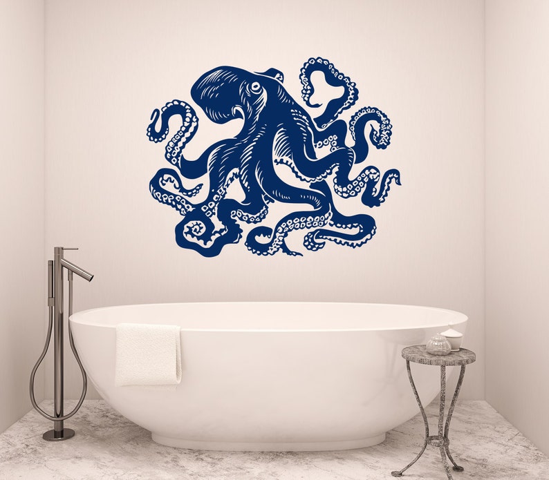 Octopus Wall Decal Tentacles Vinyl Sticker Decal Kraken - Etsy