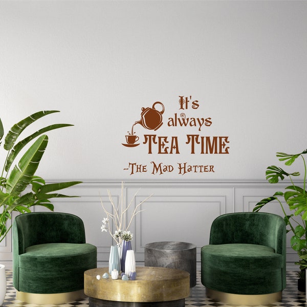 Tea Wall Decal - Etsy