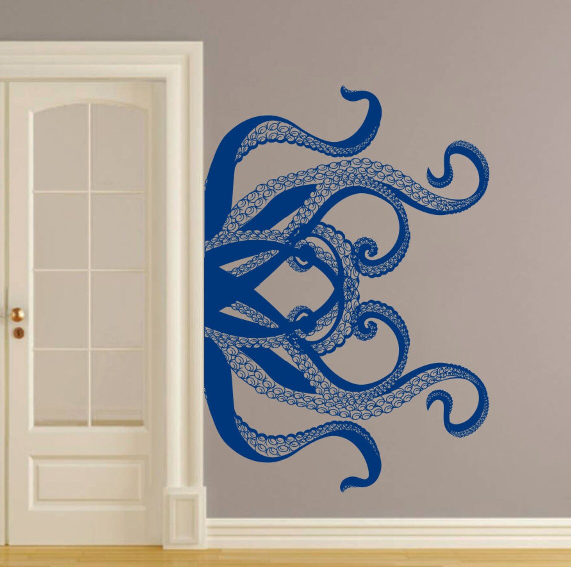 Octopus Wall Decal Tentacles Vinyl Sticker Decals Kraken | Etsy