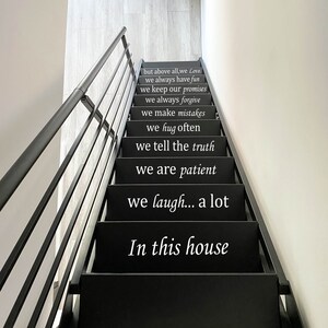 Stair Decals Quotes Stairway, Love Family Truth Phrases Hug Fun Home ...