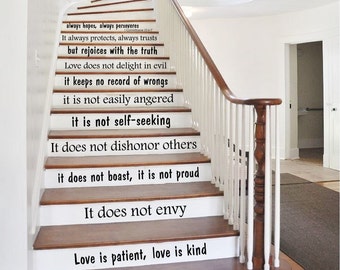 Life Quotes Stair Riser Decals Stair Decals Stair Stickers - Etsy Canada