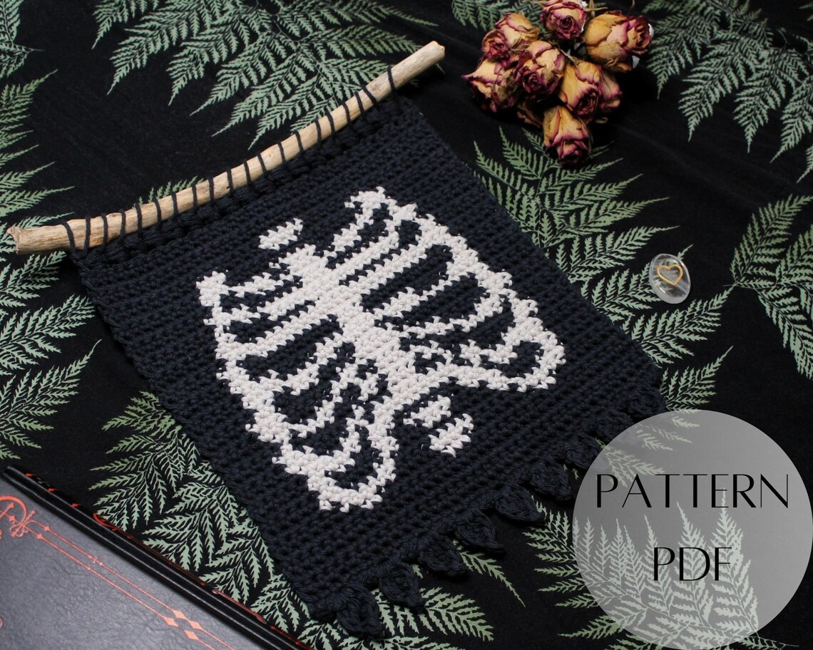 Crochet Pattern Skeletal Ribcage Crochet Tapestry Wall Hanging Decor - Etsy
