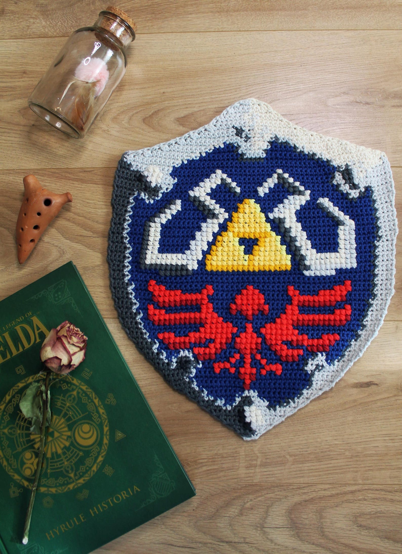 Crochet Pattern | the Hylian Shield Crochet Tapestry Wall Hanging Decor ...