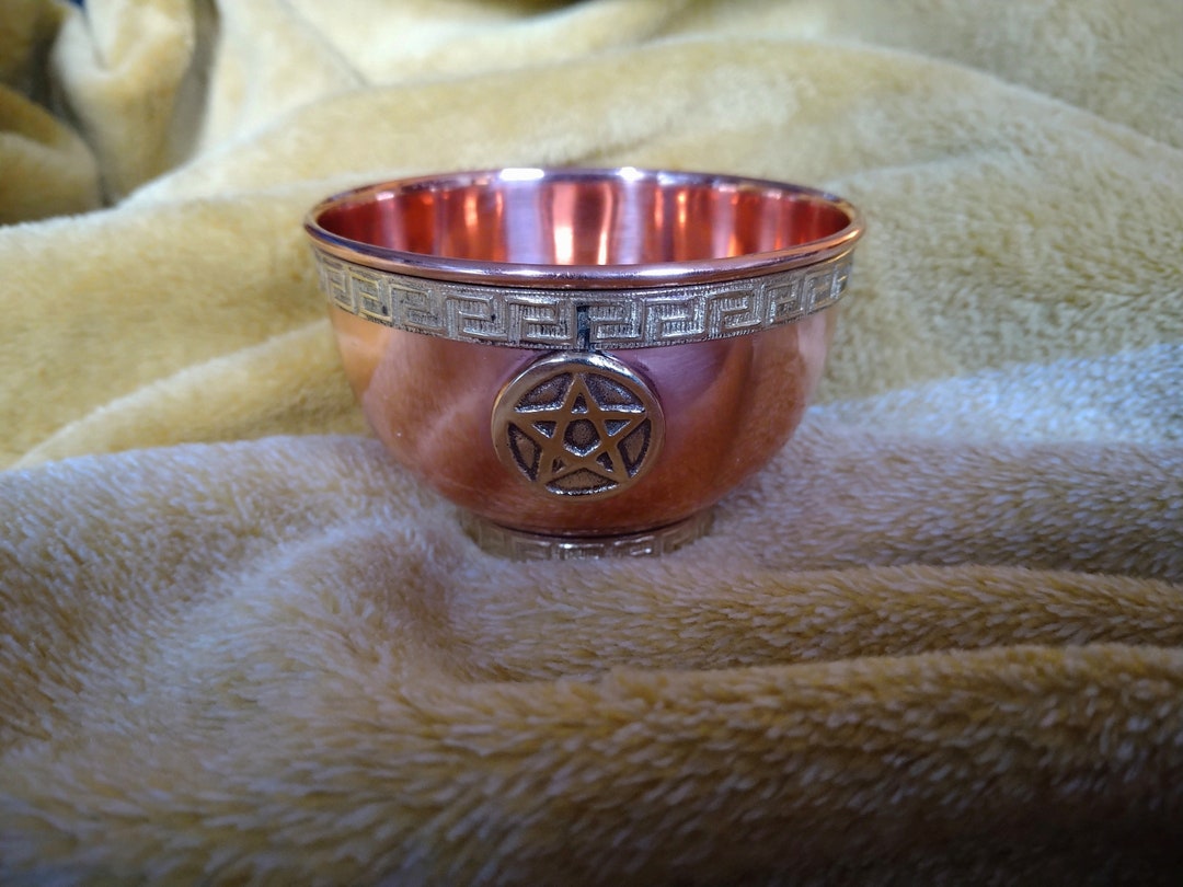 Small Decorated Copper Bowl - Etsy