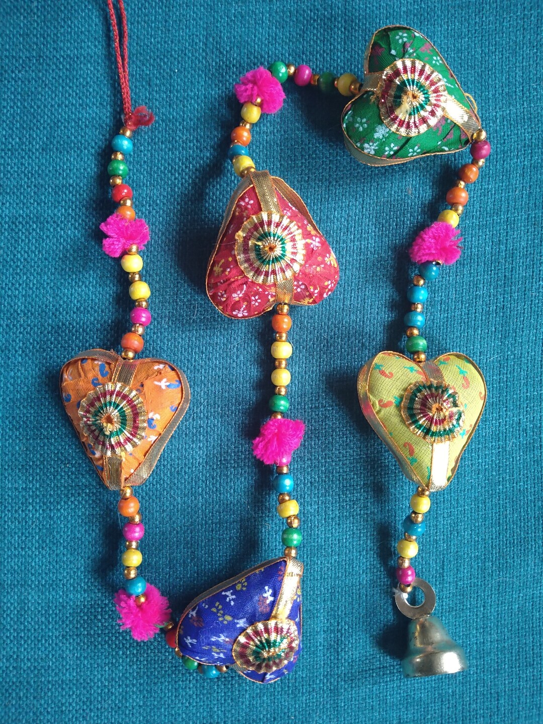 Colourful Fair Trade Fabric Hanging String - Etsy