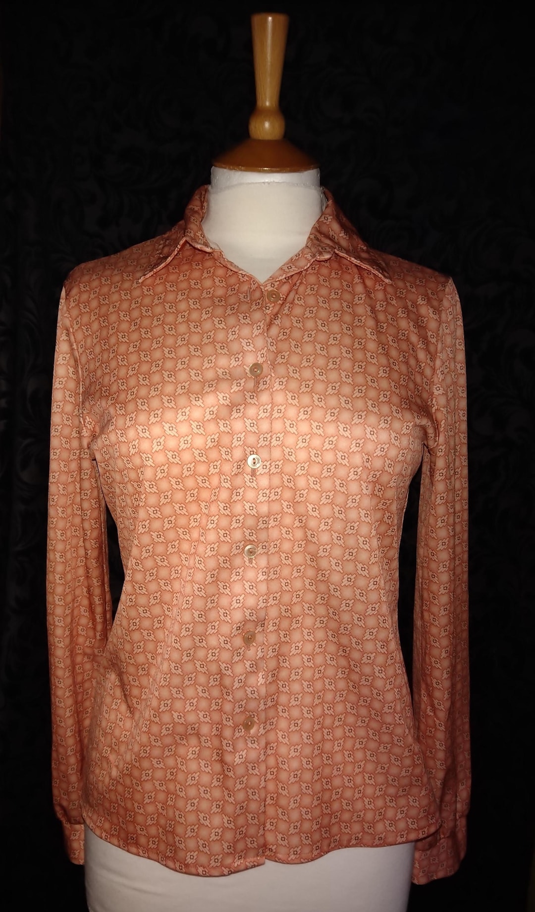 Vintage Marks & Spencer St. Michael Brand Ladies Long Sleeve Shirt Size ...