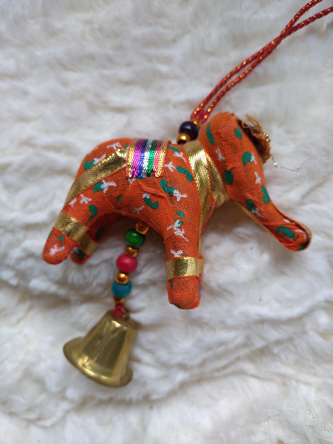 Fabric Hanging Elephant With Bell - Etsy