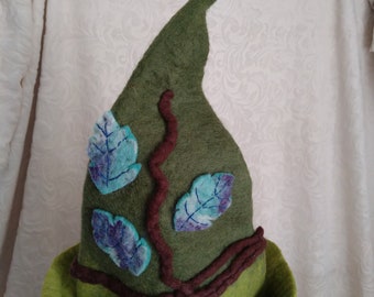 Green Pointed Hat - Etsy