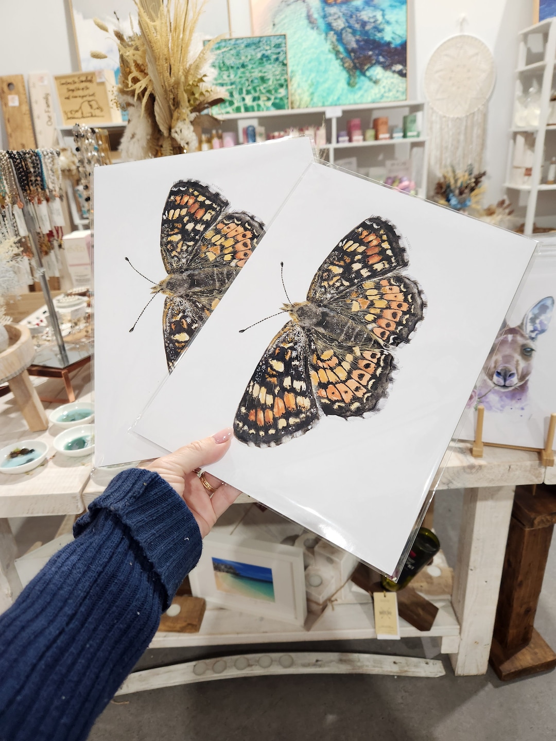 Painted Lady Butterfly Art Print - Etsy