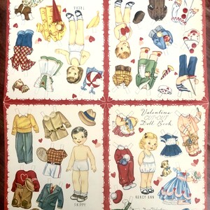 A-MERI-CARD VALENTINE Cut-out Book Paper Dolls T-5611 Pg333 - Etsy