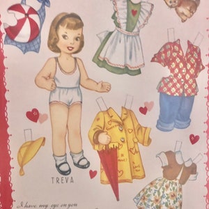 A-MERI-CARD VALENTINE Cut-out Book Paper Dolls T-5611 Pg333 - Etsy