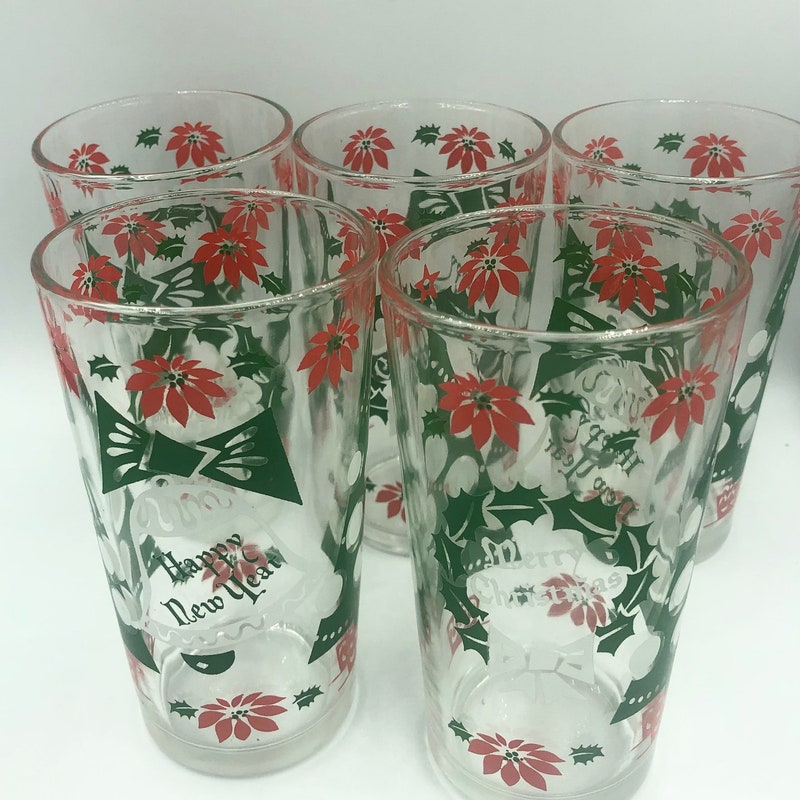 Christmas Glassware - Etsy