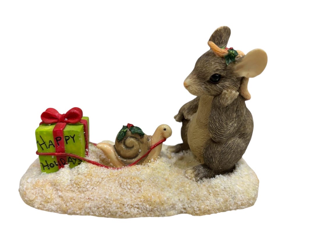 CHARMING TAILS "waiting for Christmas" 87496 SILVESTRI X25-294 - Etsy