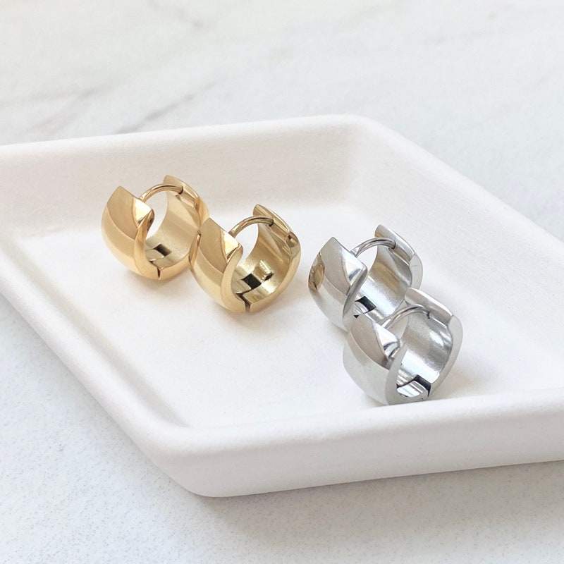 Stainless Steel Hoops - Etsy