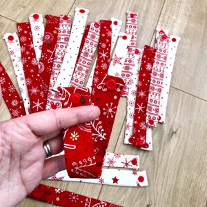 Scandi Fabric 'paper' Chains Christmas Decoration for Kids - Etsy