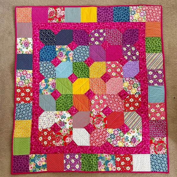 Girl Patchwork Quilt - Etsy UK
