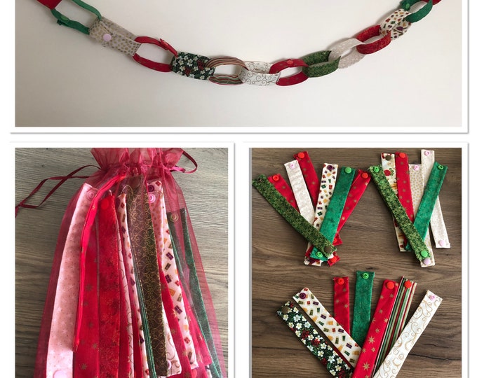 Miniature Garland Paper Chains Garland Xmas Garland - Etsy