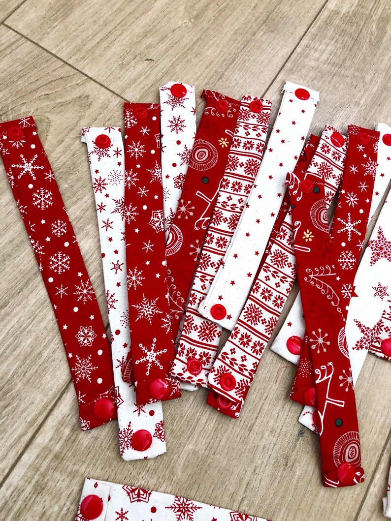Scandi Fabric 'paper' Chains Christmas Decoration for - Etsy