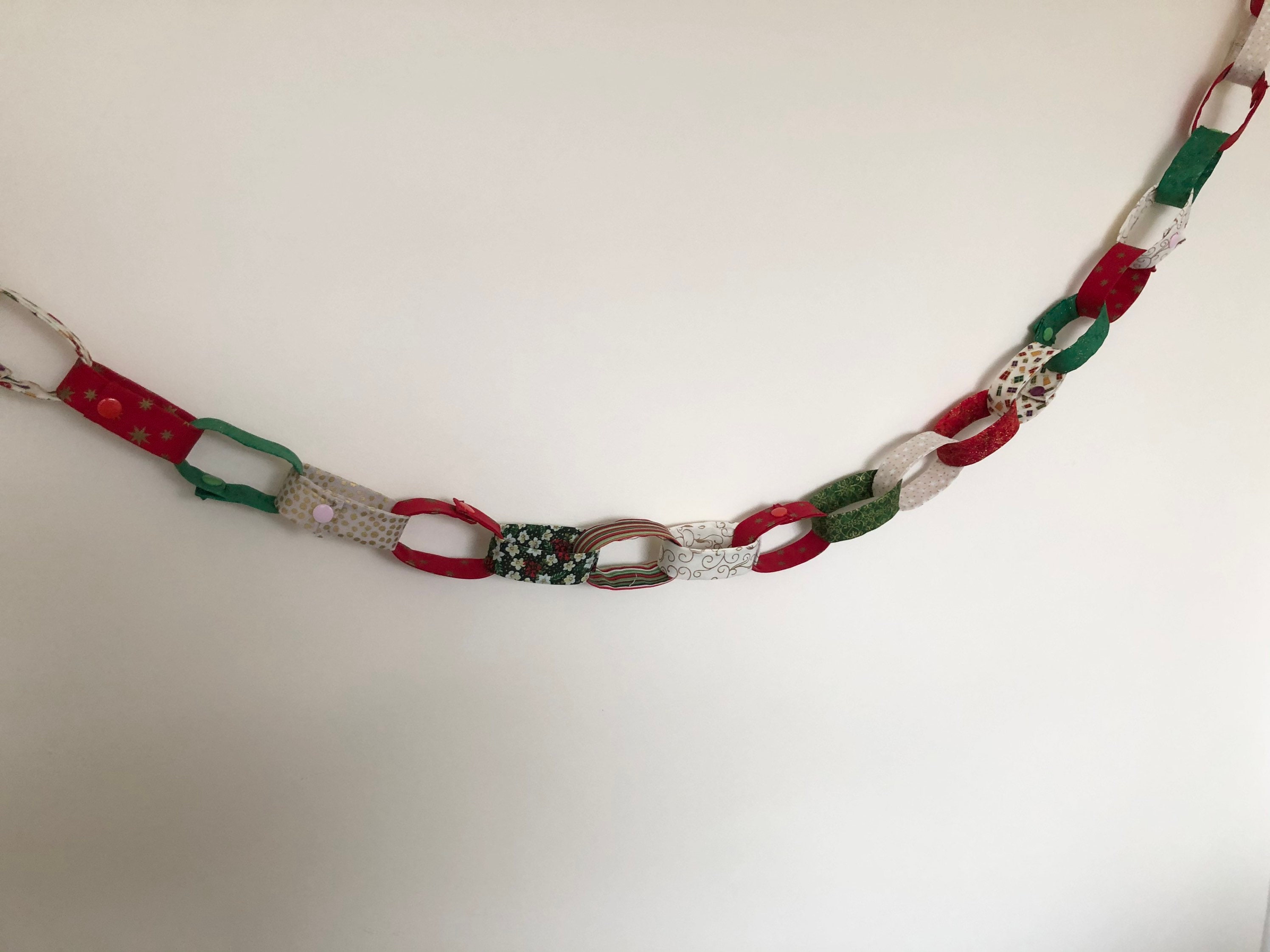 24 Fabric 'paper' Chains Christmas Decoration for Kids - Etsy UK