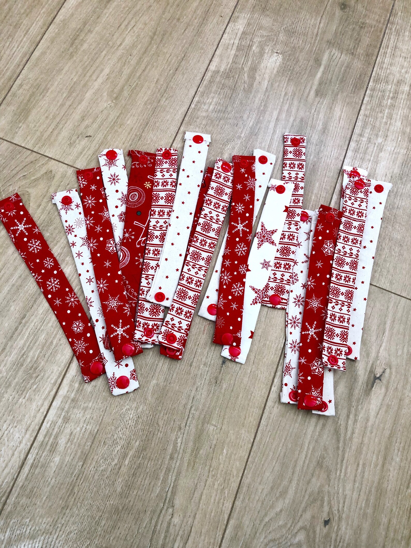 Scandi Fabric 'paper' Chains Christmas Decoration for - Etsy UK