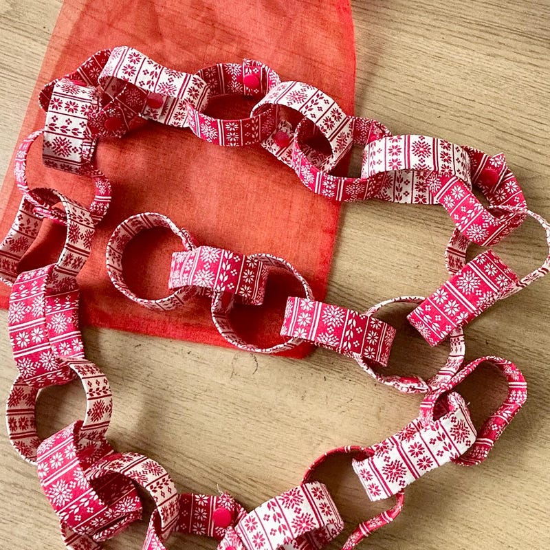 Paper Chain Christmas Decorations - Etsy UK