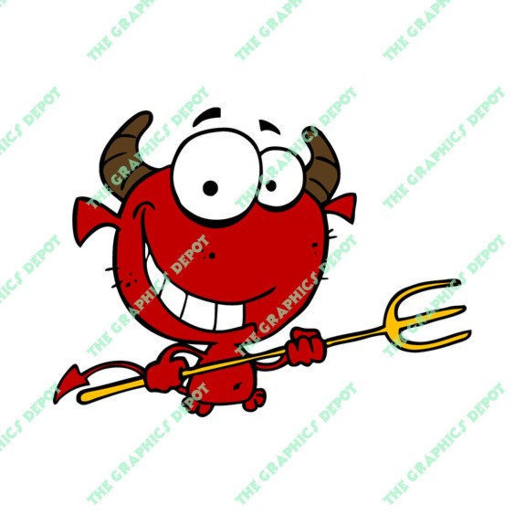 Little Devil Kids Design SVG File DXF File EPS File Png - Etsy