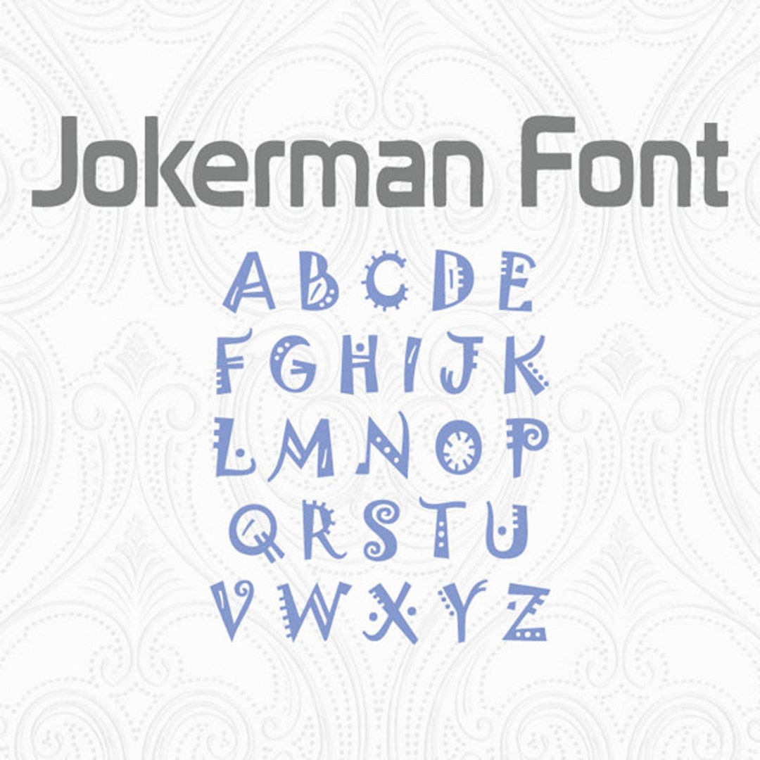 Jokerman Font Svg, Studio3, Eps, Ai Files Instant Download Cut Files ...