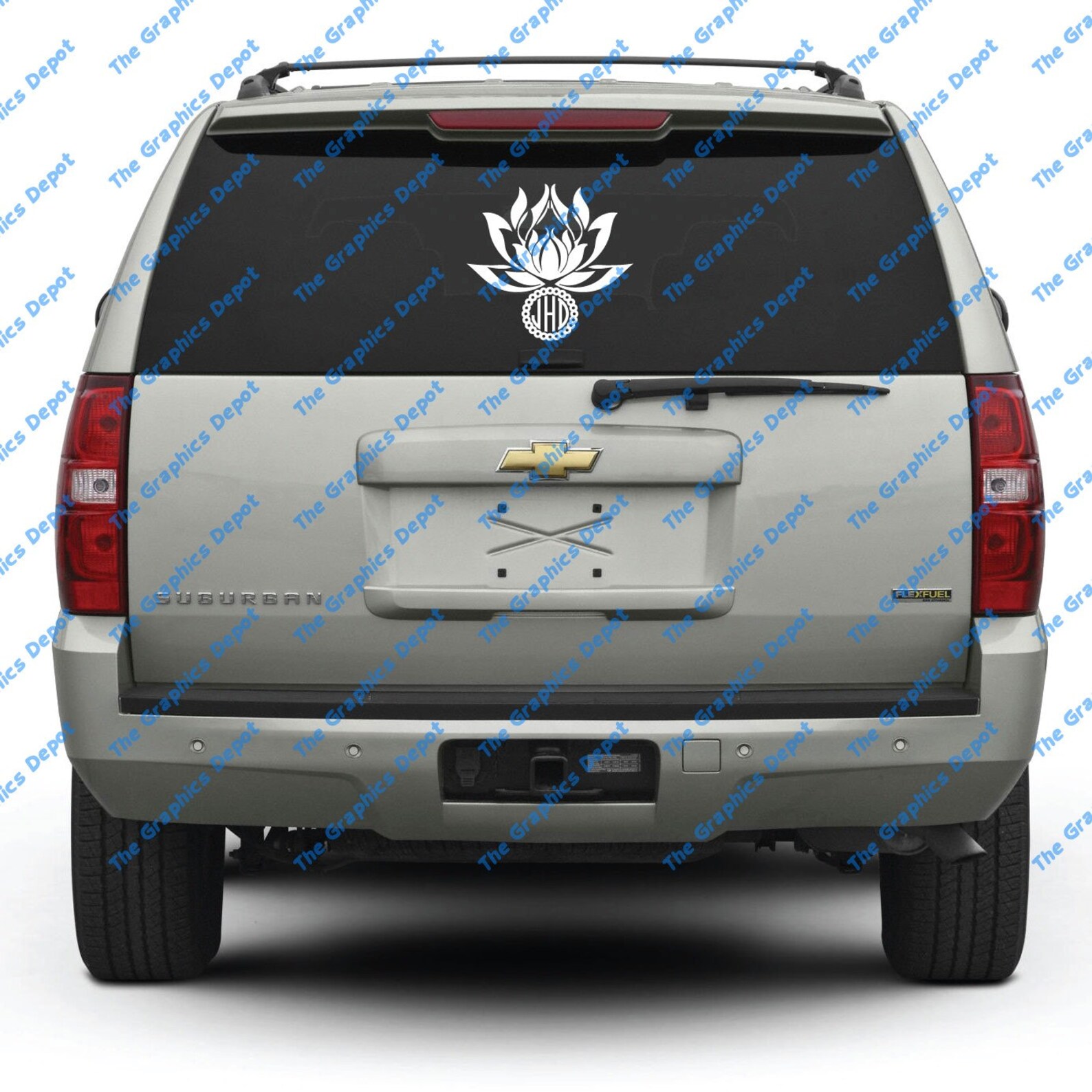 Lotus Flower Monogram Frame Instant Download Svg Dxf | Etsy