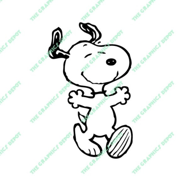 Snoopy Svg - Etsy