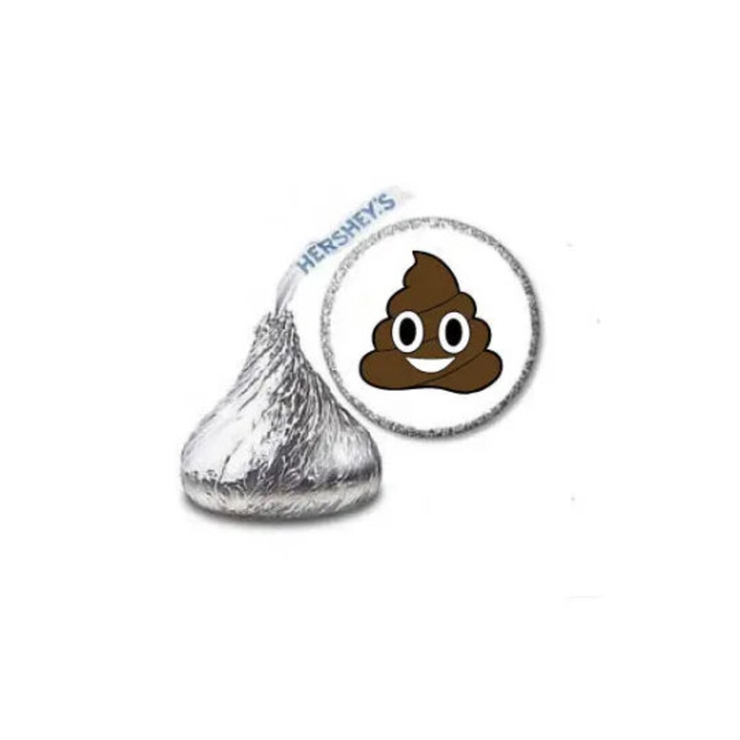 Poop Emoji Poop Hershey Kiss Stickers Candy Stickers - Etsy UK