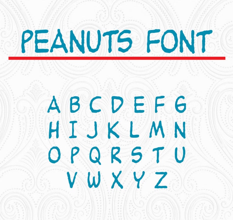 Peanuts Font svg studio3 eps ai files Snoopy Instant | Etsy