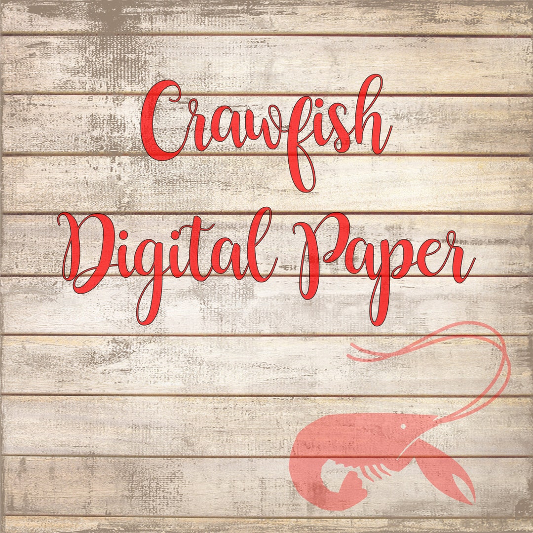 Crawfish Digital Paper, Louisiana, Crawfish, Digital Paper, Background ...