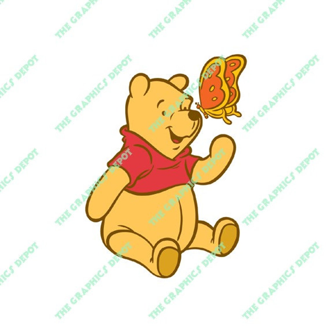 Winnie The Pooh Svg File Dxf File Eps File Png File Etsy