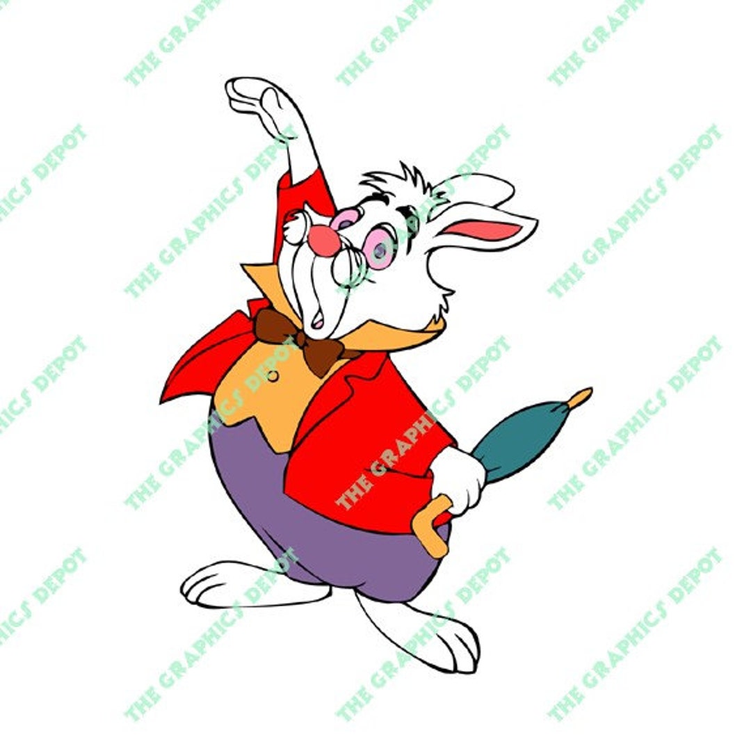 Alice In Wonderland White Rabbit Silhouette